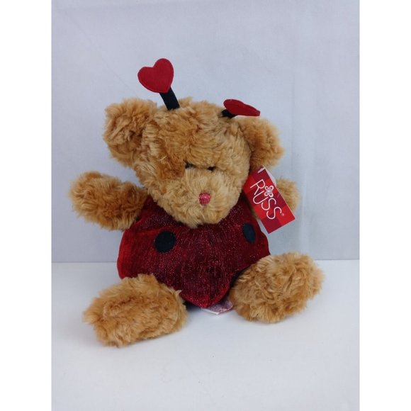 Russ | Toys | Nwt Russ Love Bugs Loveybug Lady Bug Teddy Bear 2 Plush ...